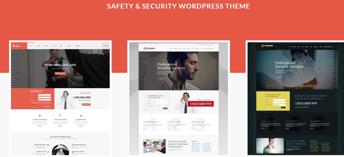 Top Selling And Most Popular Security Services Wordpress Themes
